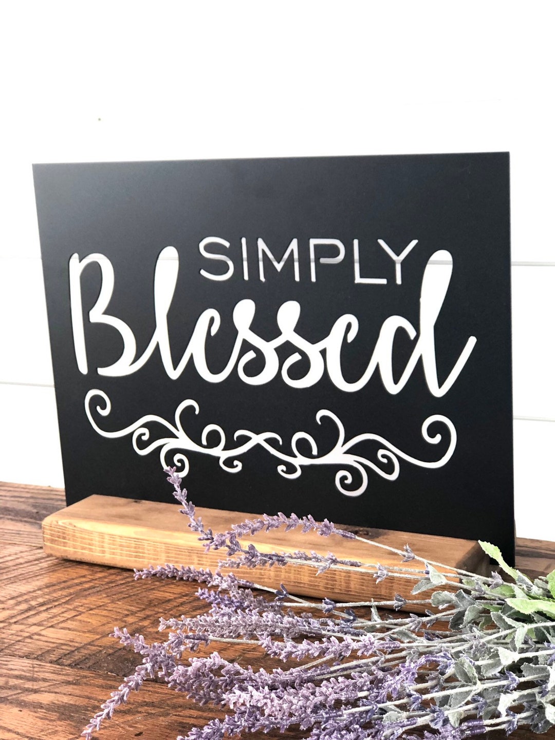 Simply Blessed Metal Home Decor Metal Art Farmhouse Metal Sign Wedding ...