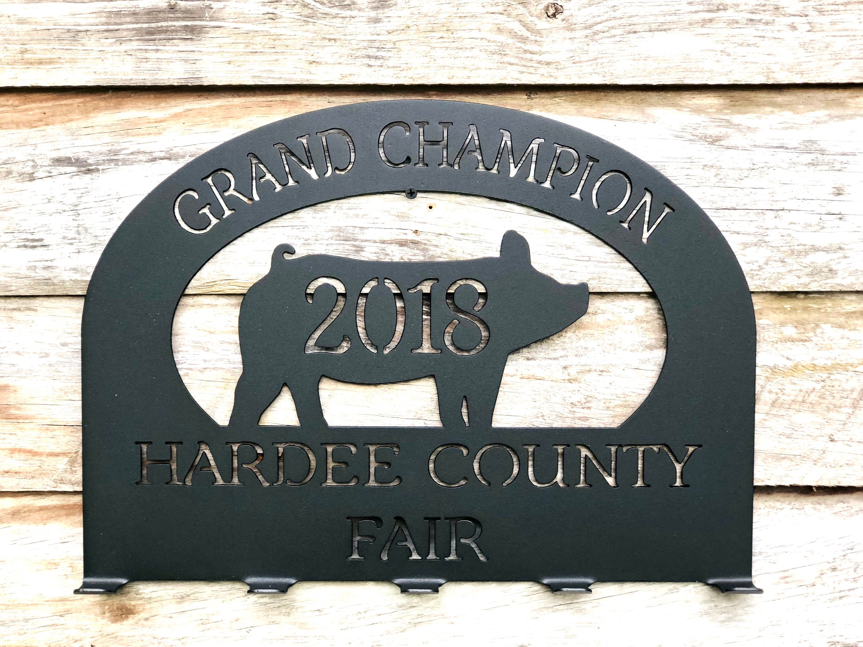 Livestock Exhibitor Award Sign for Show Pig Show Swine Sign - Etsy