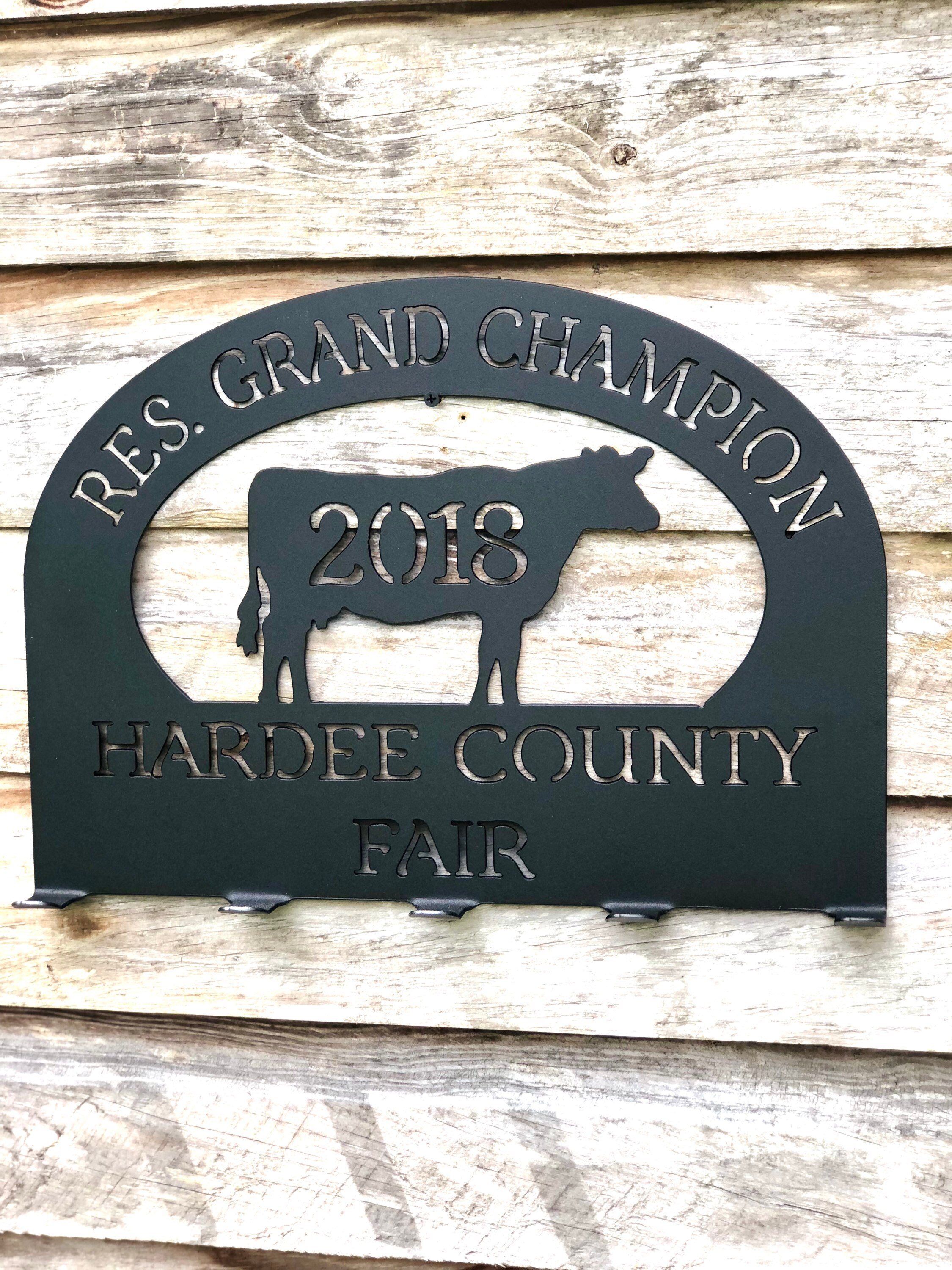 Livestock Exhibitor Award Sign for Dairy Breeding Show Dairy - Etsy