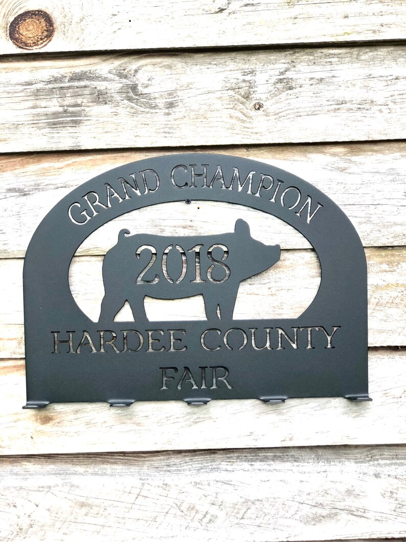 Livestock Exhibitor Award Sign for Show Pig Show Swine Sign - Etsy