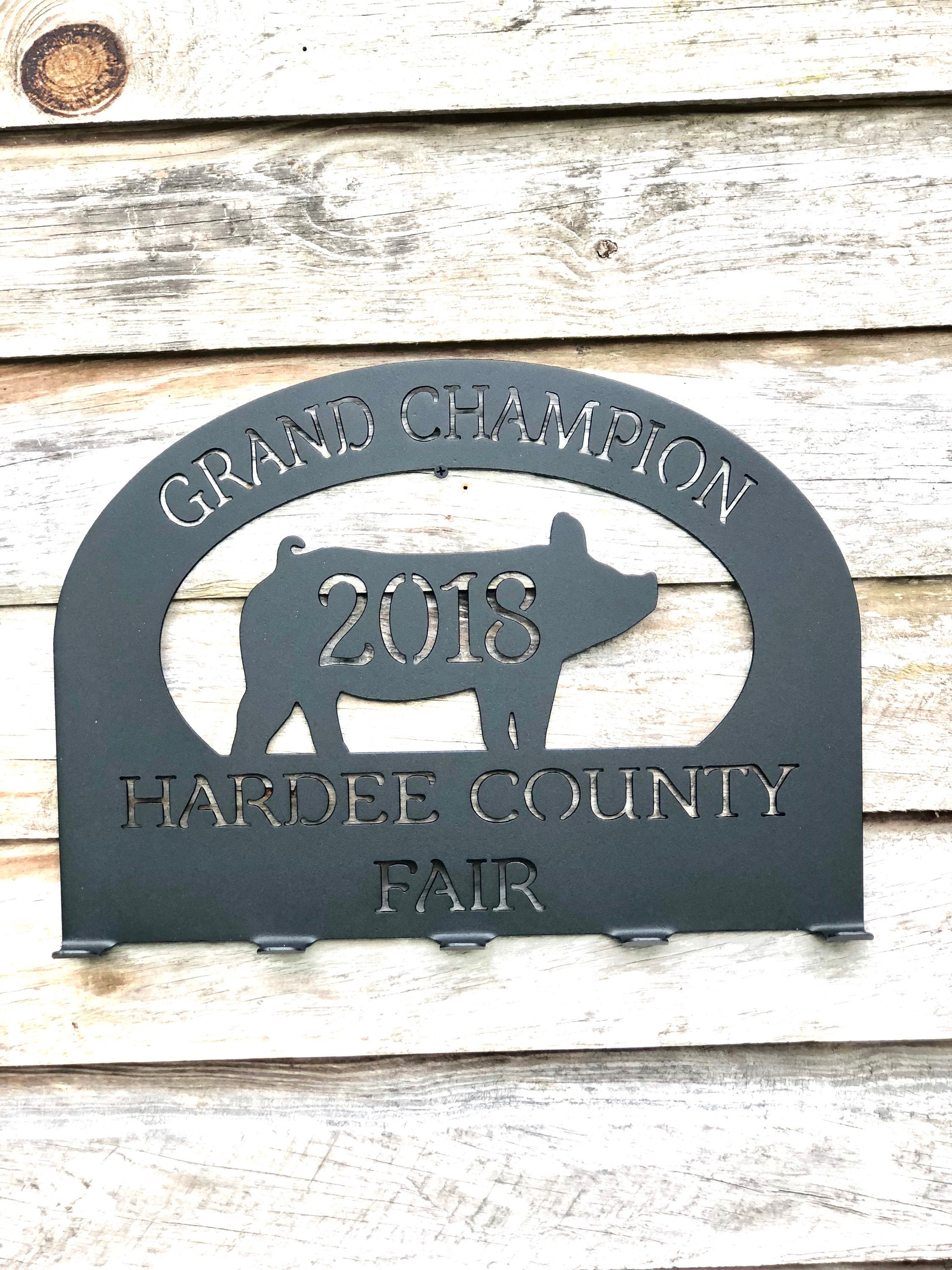 Livestock Exhibitor Award Sign for Show Pig Show Swine Sign - Etsy