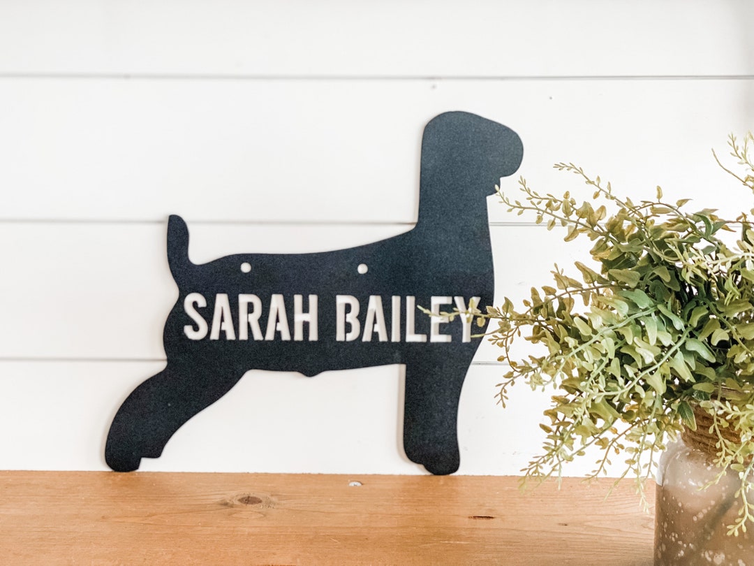 Livestock Exhibitor Name Sign for Show Goat- Show Goat Sign for Above ...