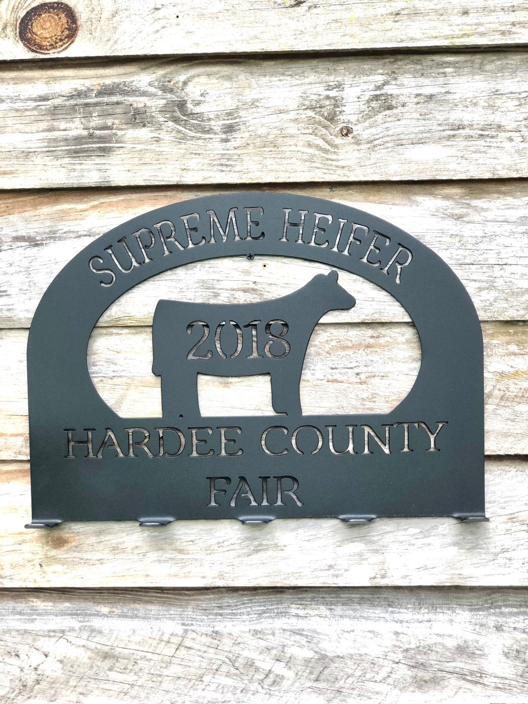Livestock Exhibitor Award Sign for Show Heifer Show Heifer Sign Medal ...