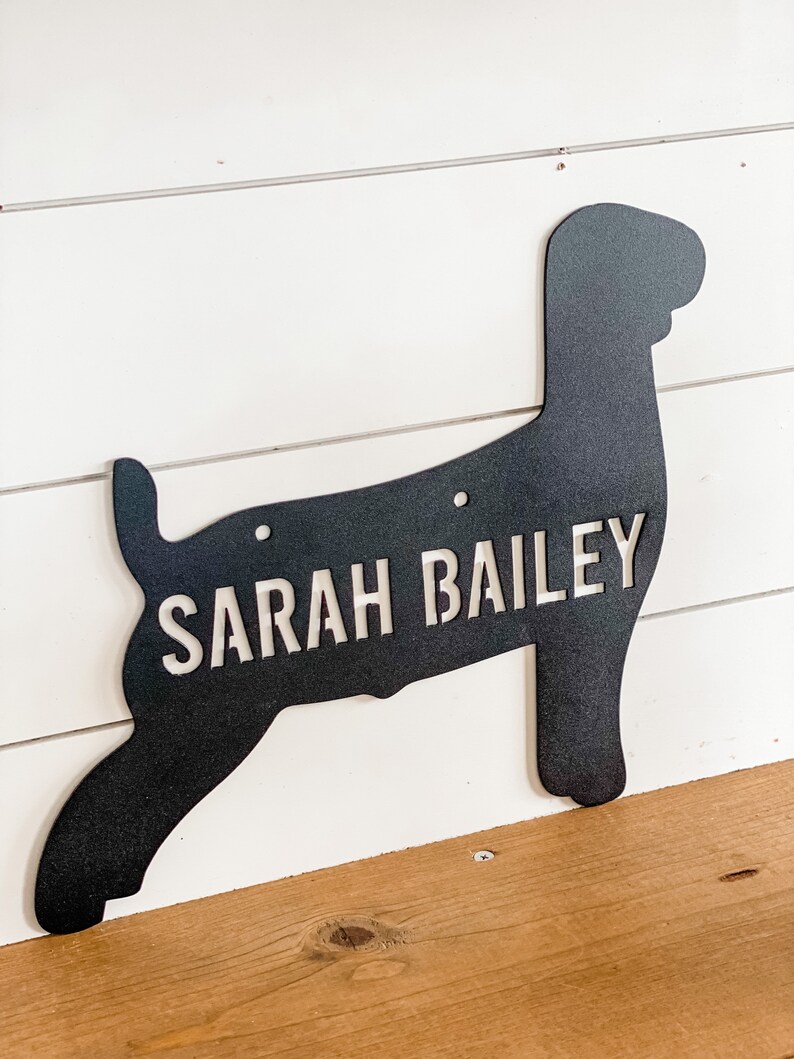 Livestock Exhibitor Name Sign for Show Goat Show Goat Sign - Etsy