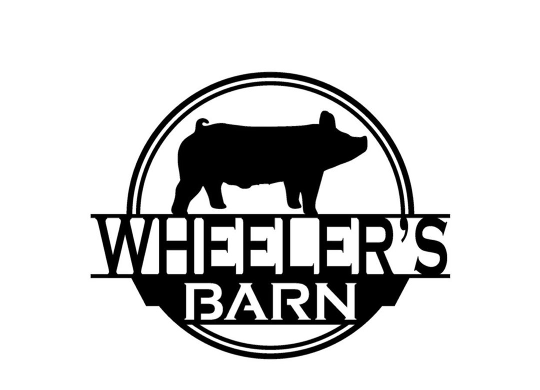 Pig or Hog Personalized Sign Farmhouse Welcome Sign Ranch Sign Pig ...