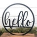 Hello Metal Decor Metal Saying Sign Farmhouse Shelf Decor Metal Sign ...