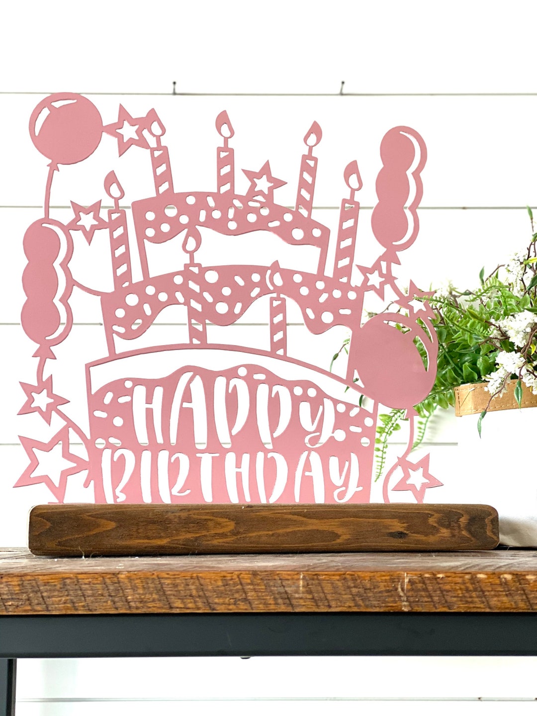 Happy Birthday Metal Sign Birthday Party Home Decor Metal Sign ...