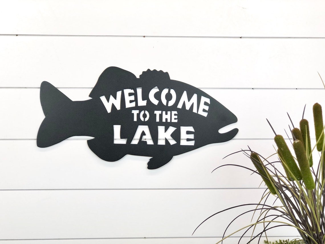 Welcome to the Lake House Metal Sign Metal Sign Lake House - Etsy