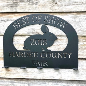 Livestock Exhibitor Award Sign for Show Rabbit Show Rabbit Sign Medal ...