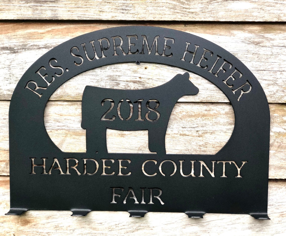 Livestock Exhibitor Award Sign for Show Heifer Show Heifer - Etsy