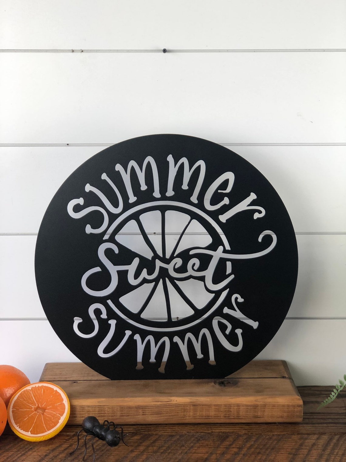 Summer Sweet Summer Decor Citrus Sign Orange Farmhouse | Etsy