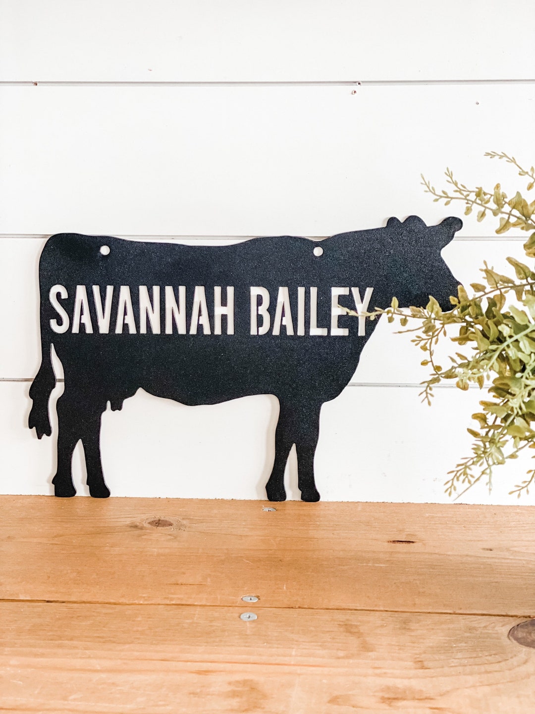 Livestock Exhibitor Name Sign for Show Dairy Heifer- Show Dairy Heifer ...