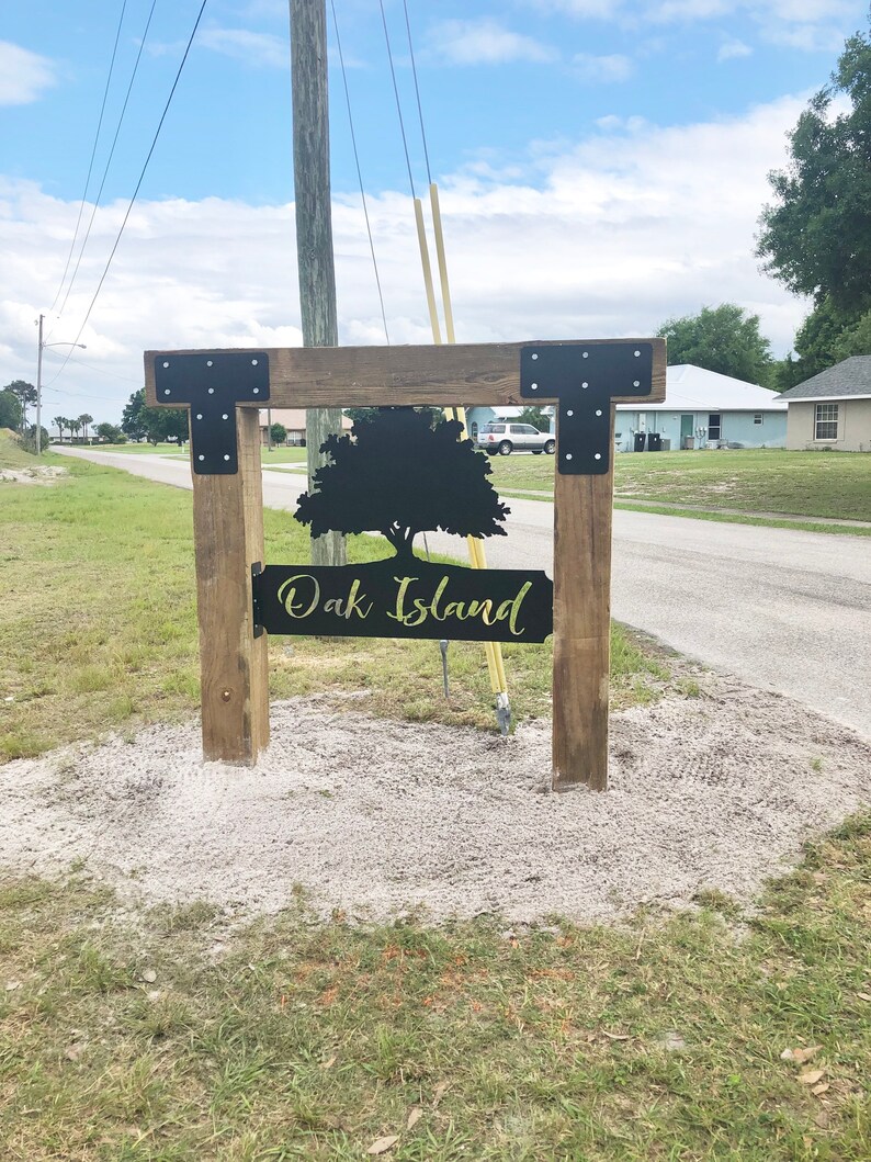 Oak Tree Metal Sign Personalized Tree Sign Family Tree Metal | Etsy