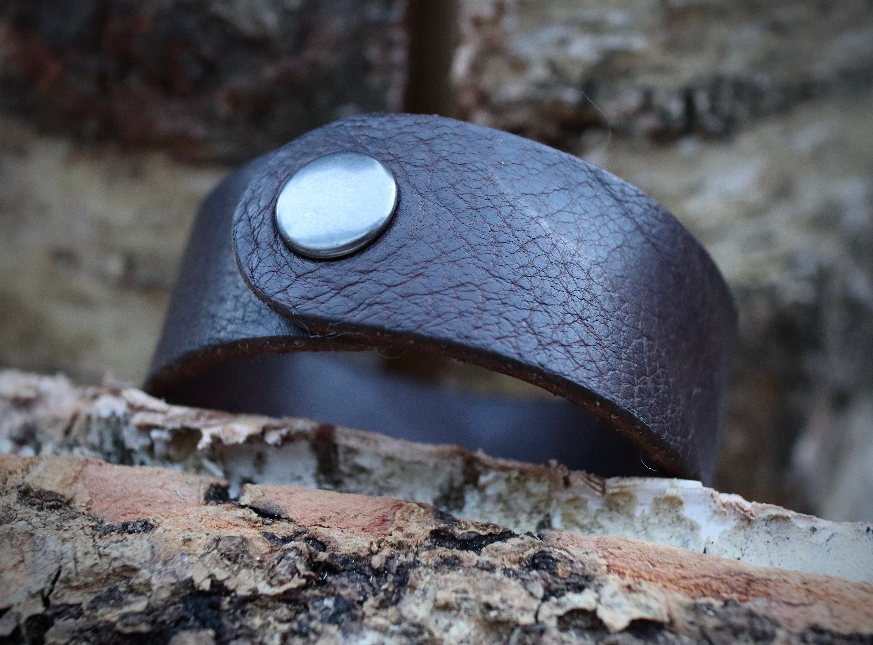 Leather Cuff Bracelet - Etsy UK