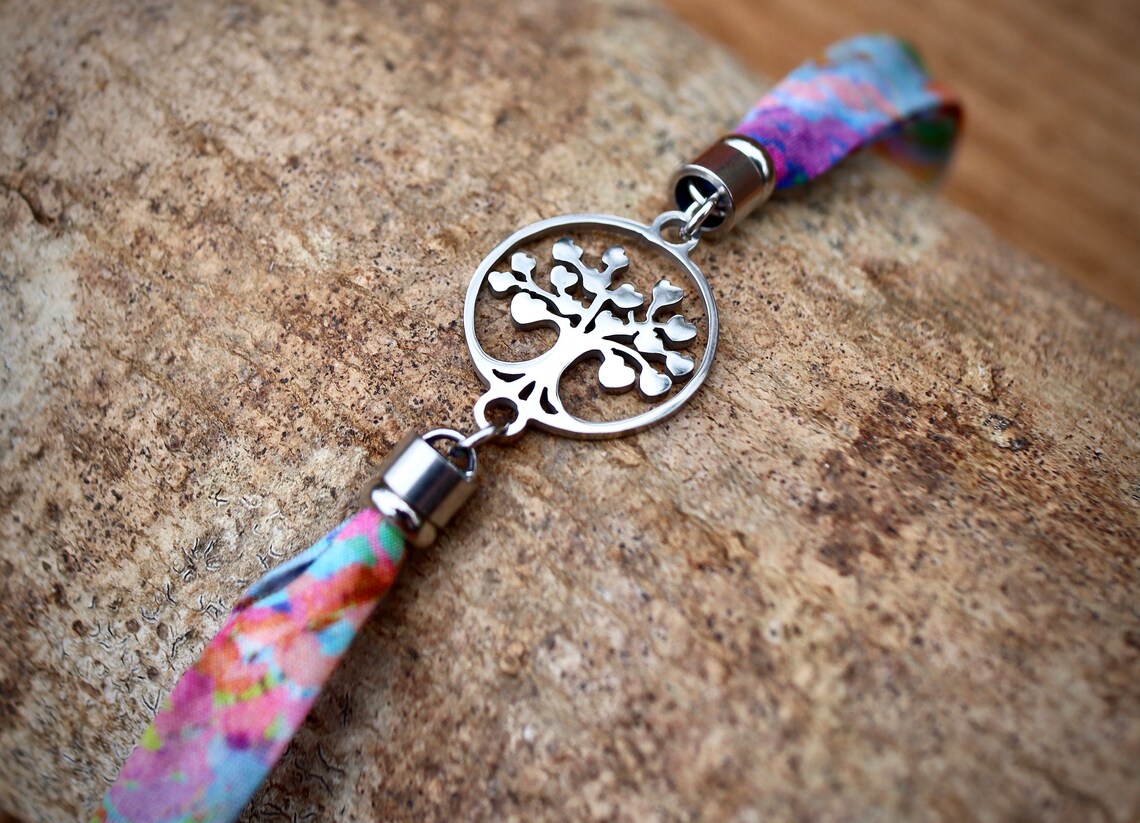 Liberty Tree of Life Charm Bracelet - Liberty of London Ribbon Bracelet ...