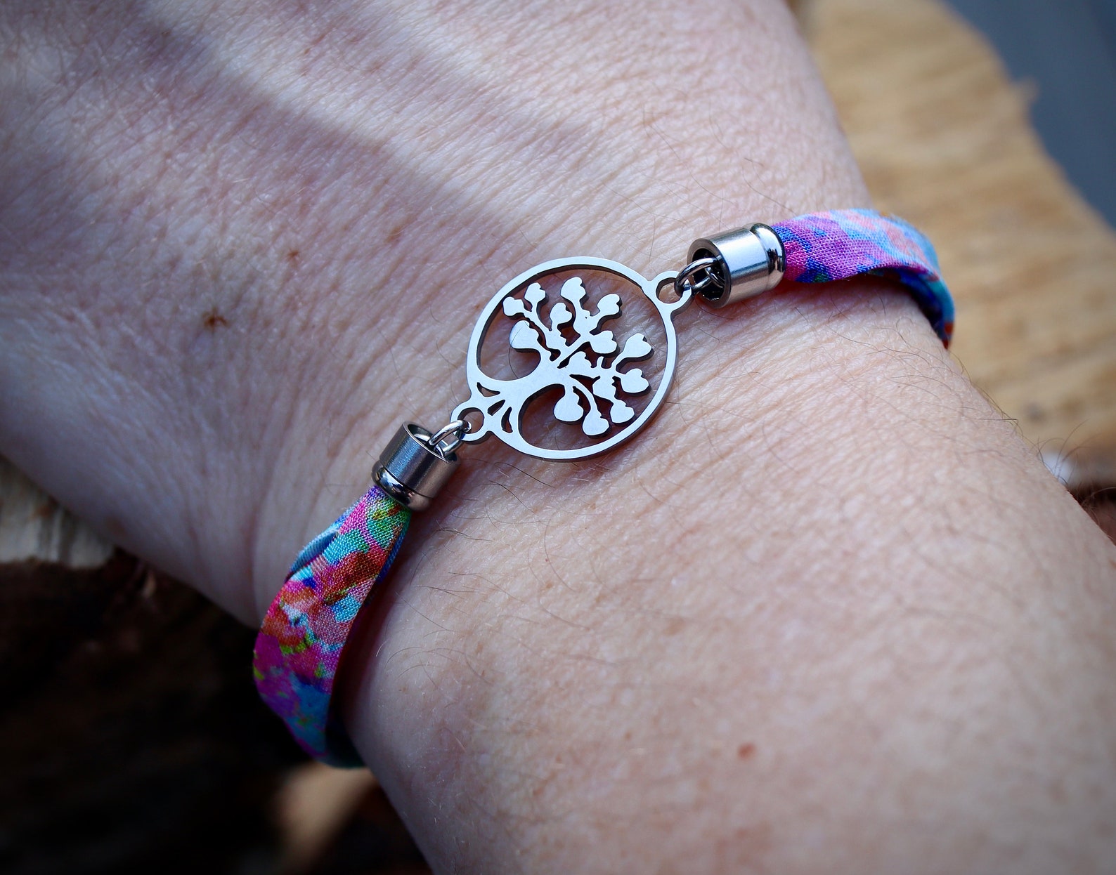 Liberty Tree of Life Charm Bracelet - Liberty of London Ribbon Bracelet ...
