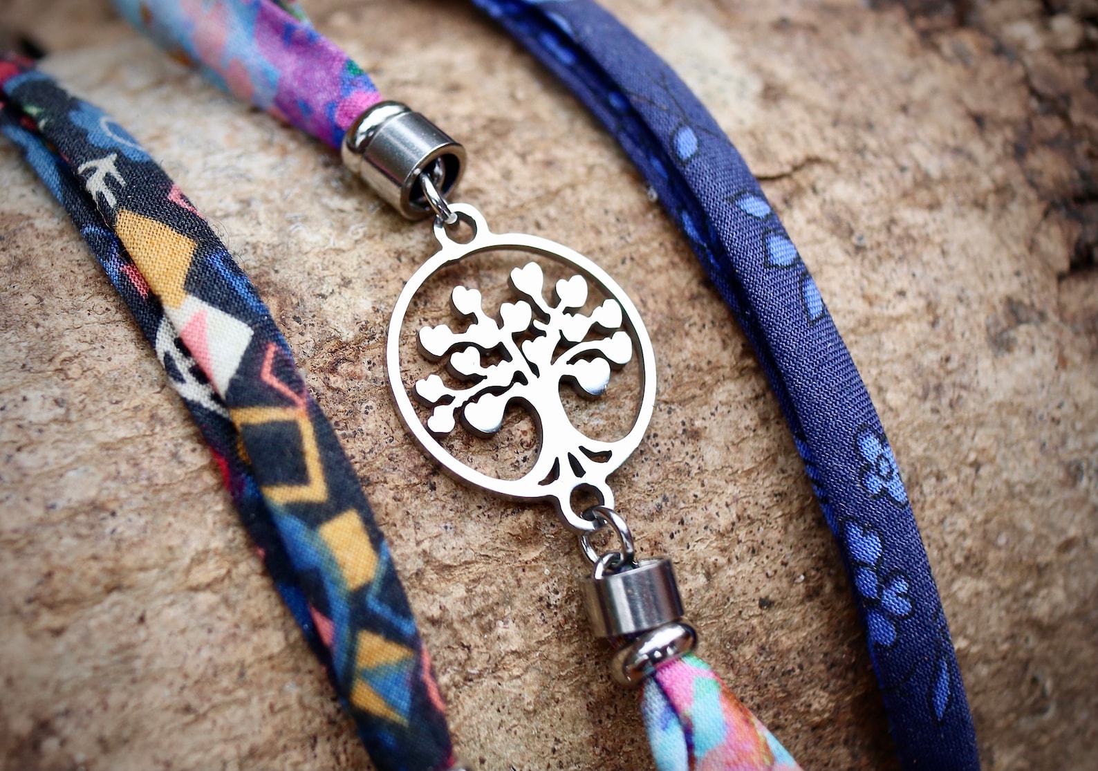 Liberty Tree of Life Charm Bracelet - Liberty of London Ribbon Bracelet ...