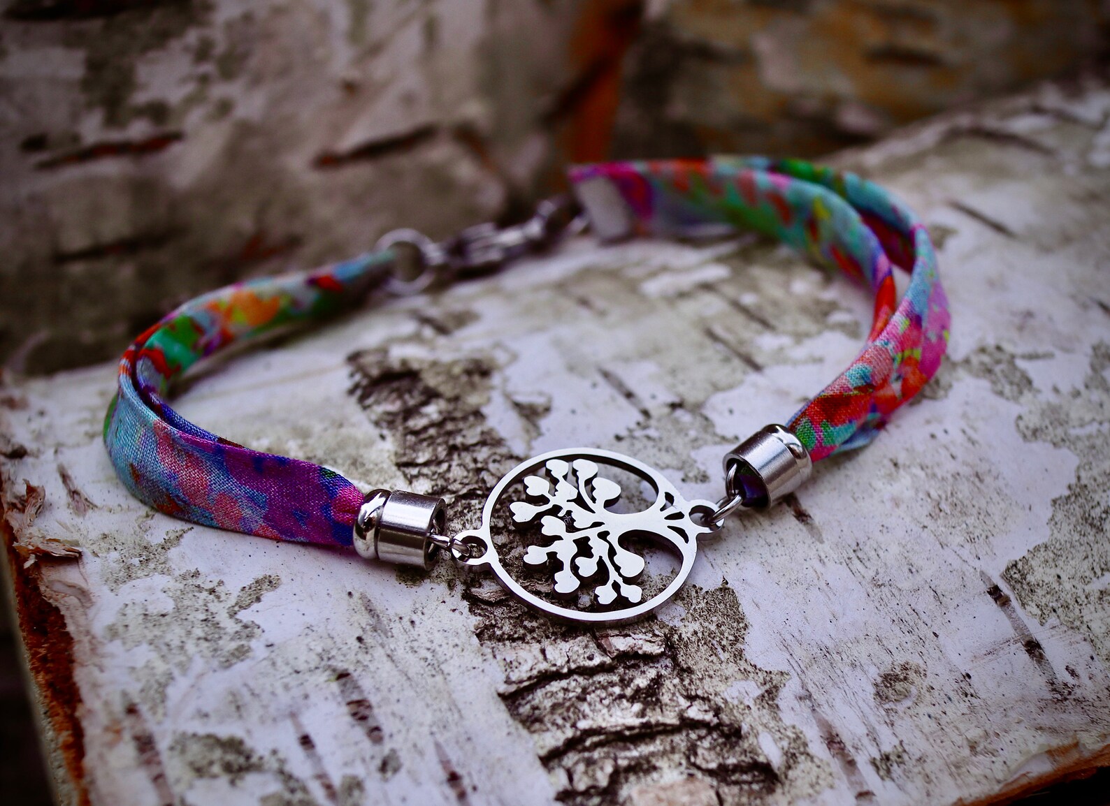Liberty Tree of Life Charm Bracelet - Liberty of London Ribbon Bracelet ...