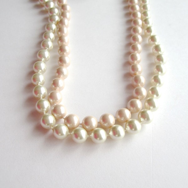 Two Strands Pearls - Etsy
