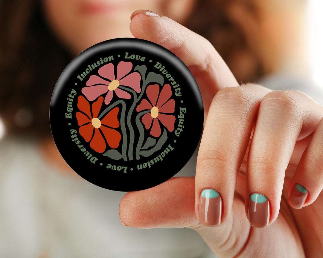 Diversity Button, Equity Pin, Inclusion Button Pin, Love is Love Button ...
