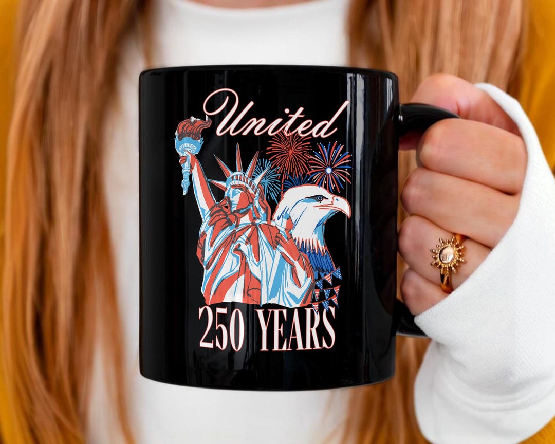 1776-2026 Semiquincentennial Coffee Mug, Patriotic American Flag 250 ...