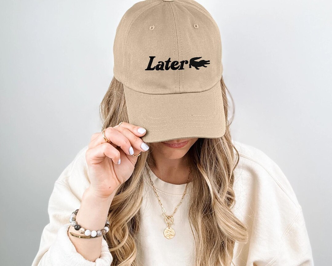 Later Gator Alligator Embroidered Hat, Funny Later Gator Cap, Retro ...