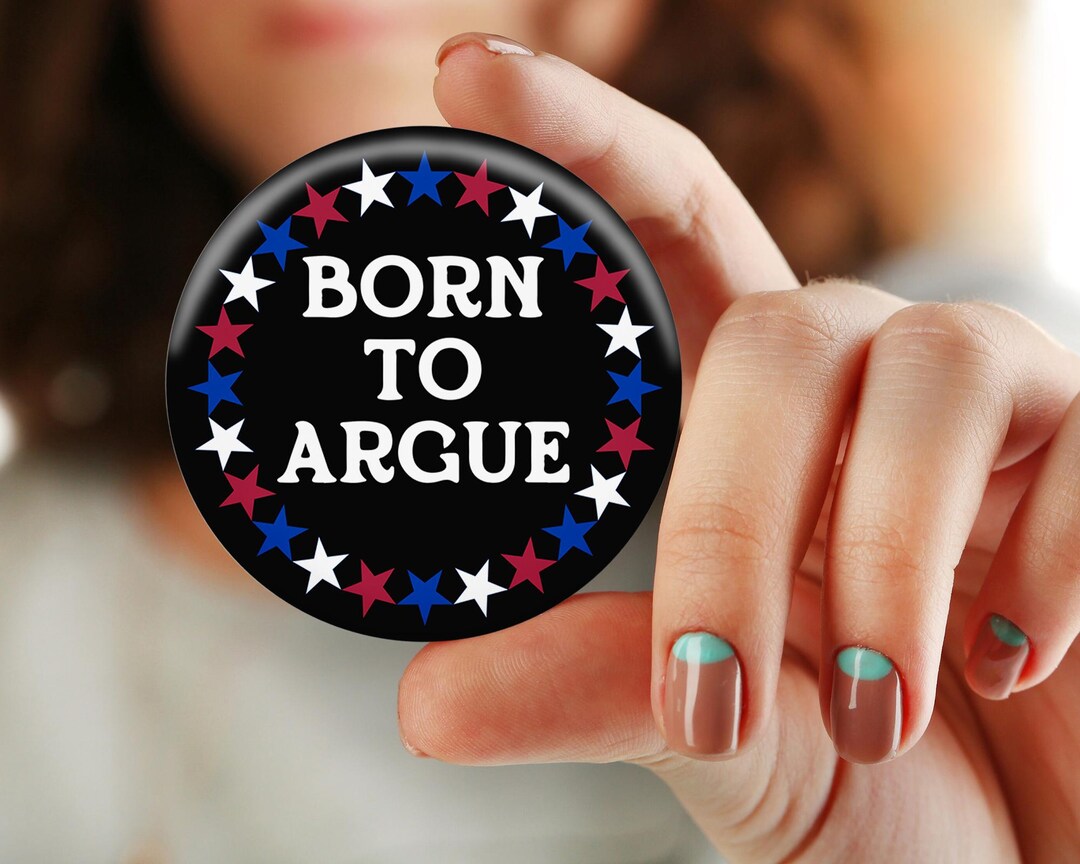 Justice for All Button Pin, Born to Argue Protest Badge, Legal Rights ...