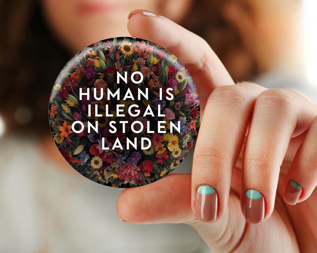 Human Rights Button Pin, Immigration Protest Badge, Equality Support ...