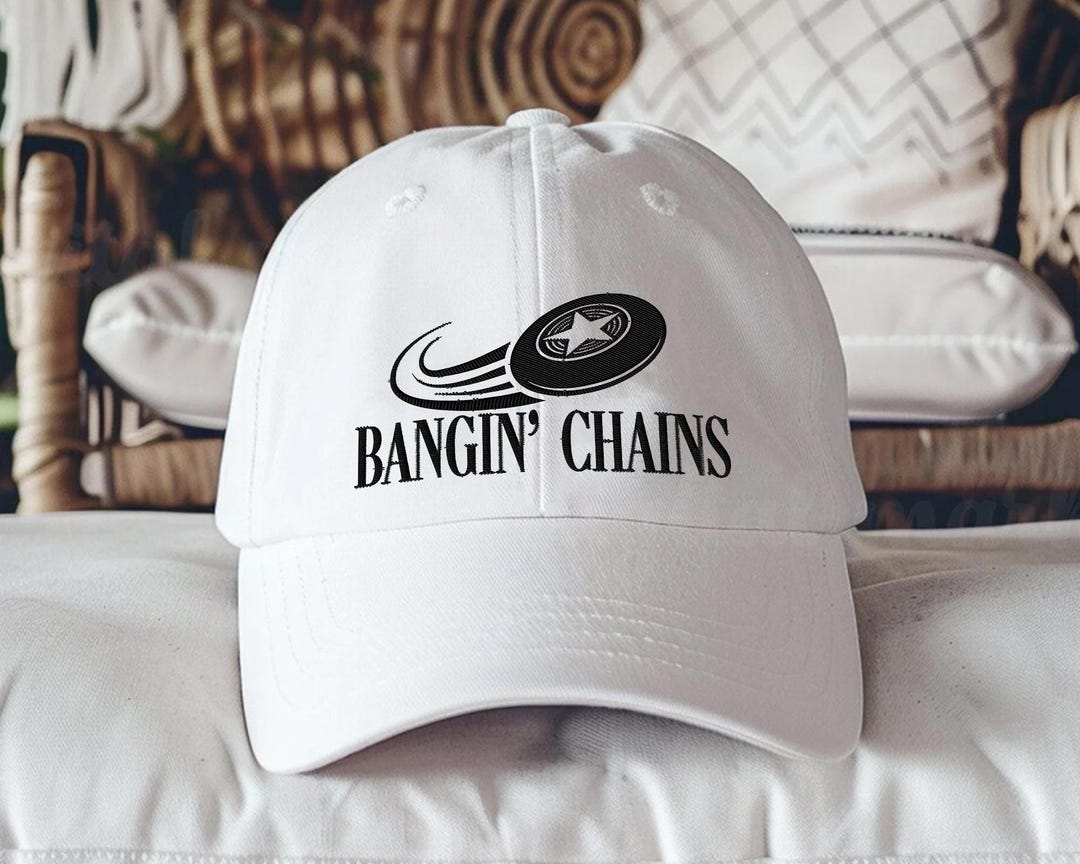 Disc Golf Embroidered Dad Hat, Funny Frolf Cap for Player, Chains Lover ...