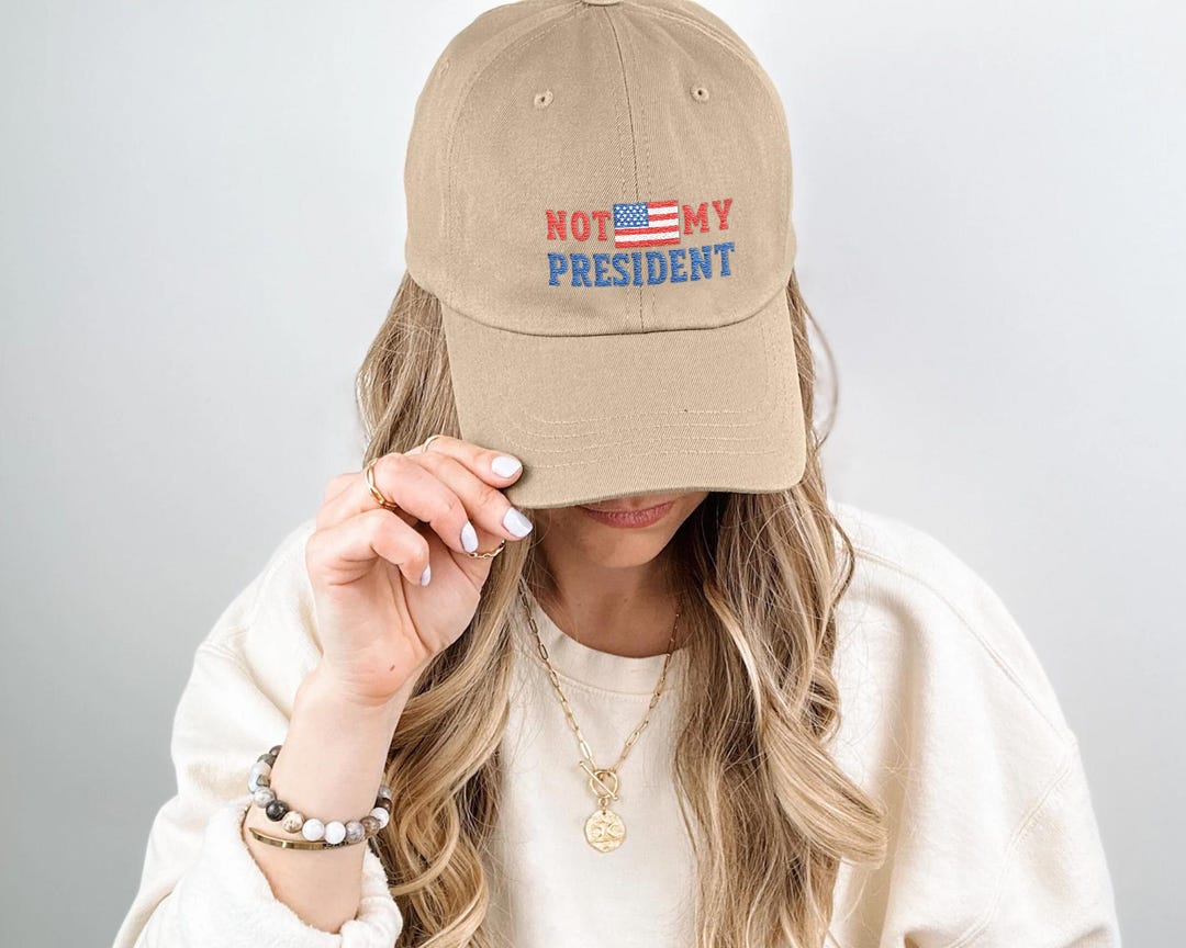 Not My President Embroidered Hat, Anti Trump Cap, Funny Liberal ...