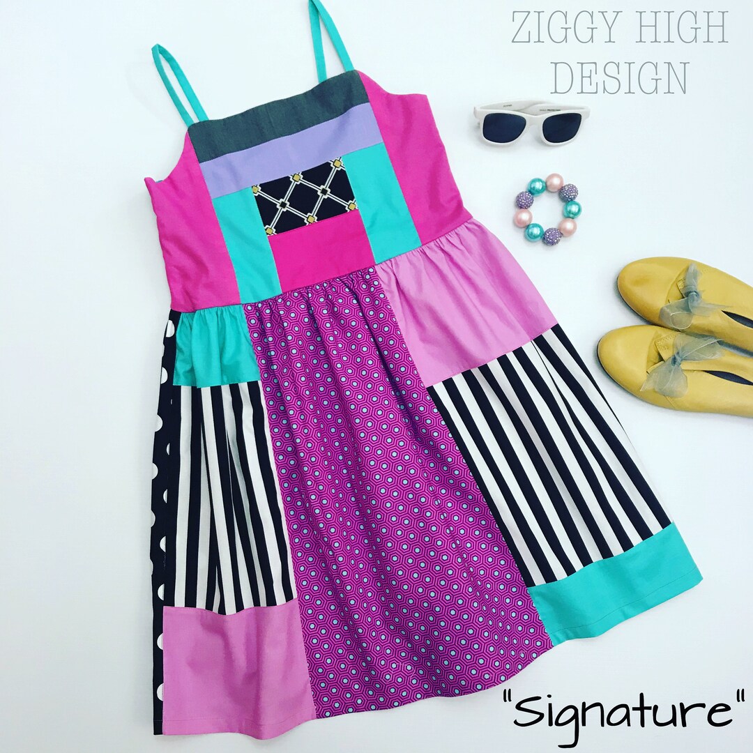 Size 10 Girls Rainbow Dress/one of a Kind Clothing/ Handmade Girls ...