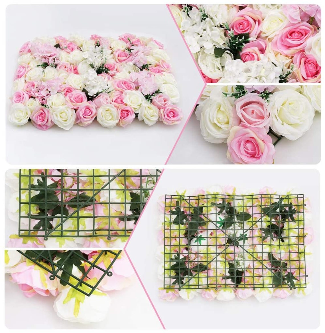 Flower Panels 24x16 Flower Wall Screen Artificial Etsy