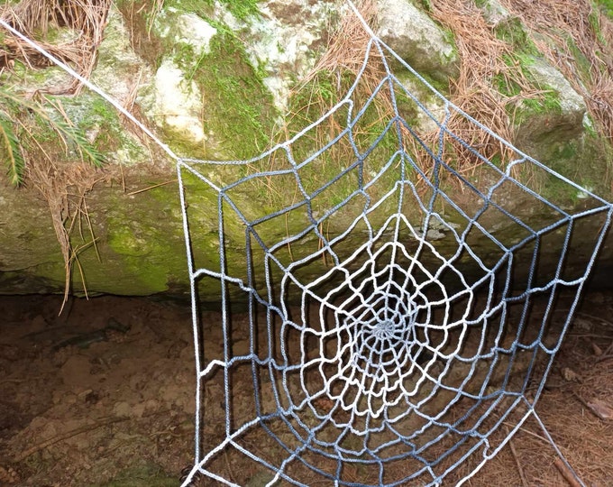 Ombre Cobweb, Crochet Spider Web, Halloween Decoration, Wall Decor ...