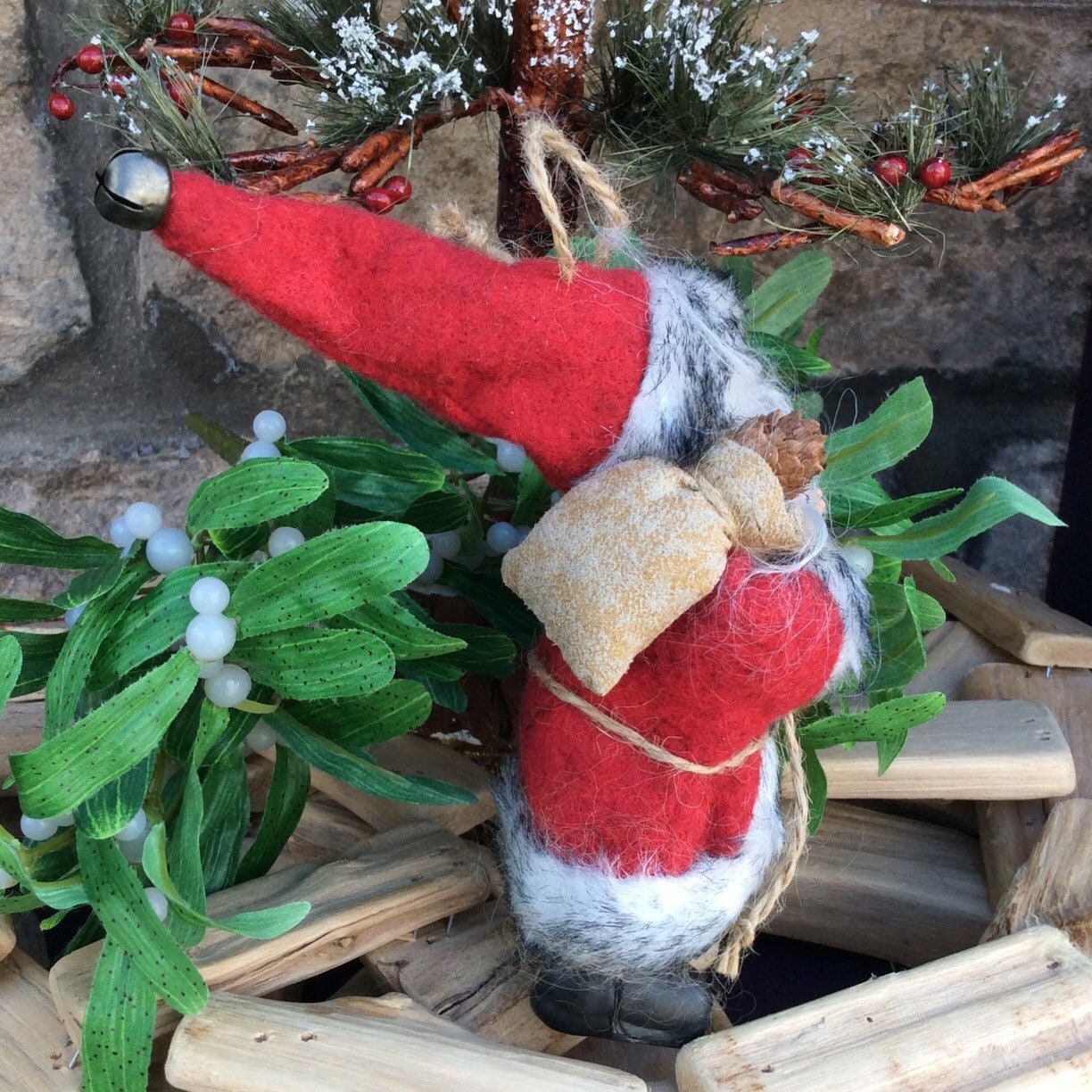Vintage Santa Claus Christmas Tree Decoration Festive Santa. - Etsy