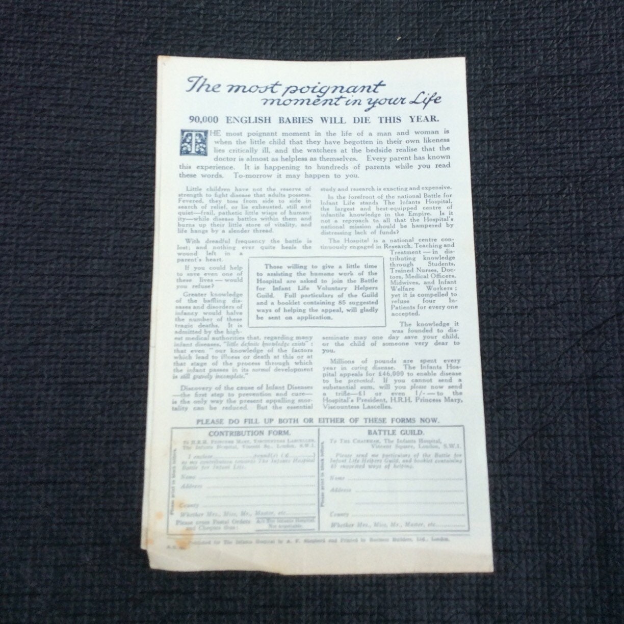 Antique Nursing Information Pamphlet the Story of the Infants - Etsy UK