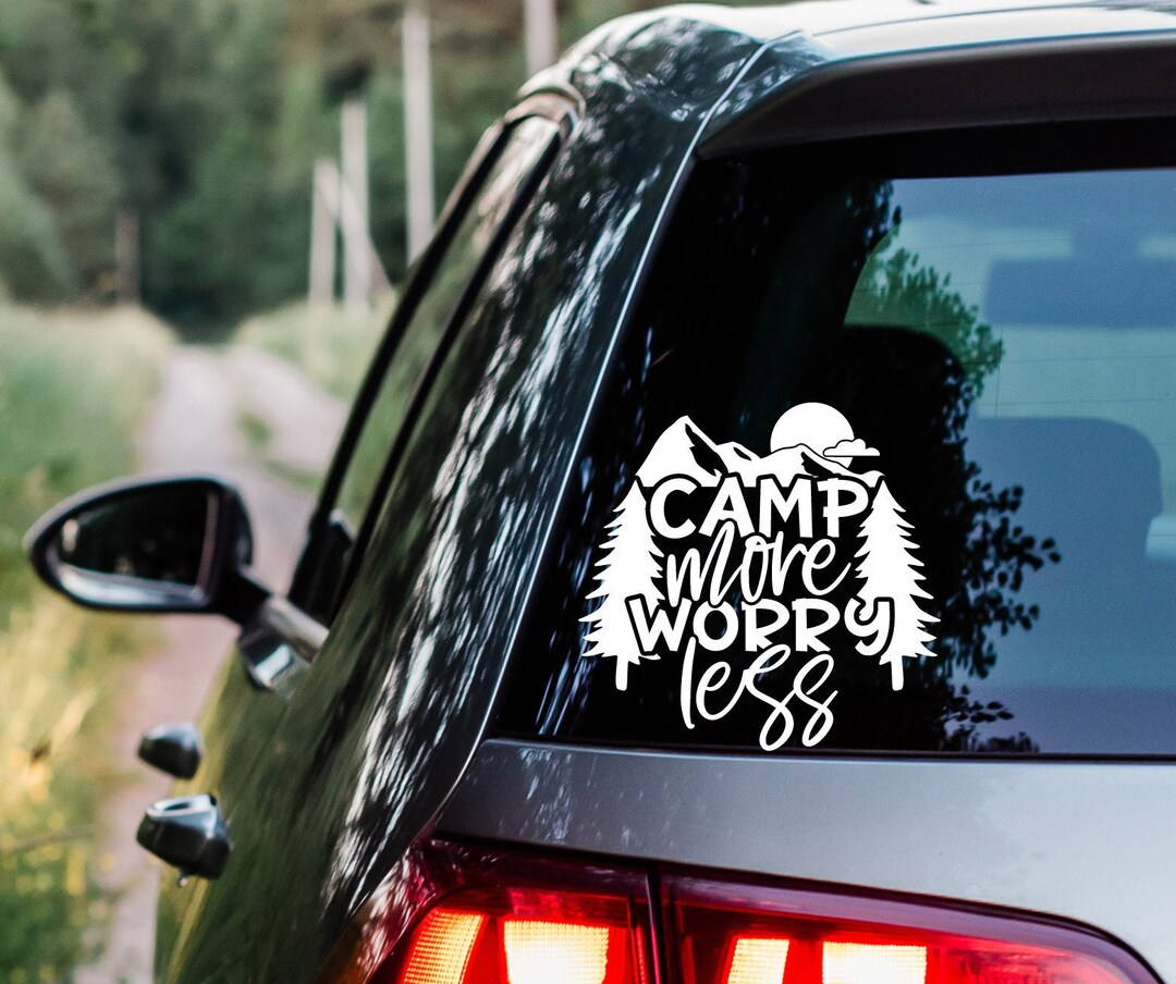 Camping Decal, Window Decal Sticker, - Etsy
