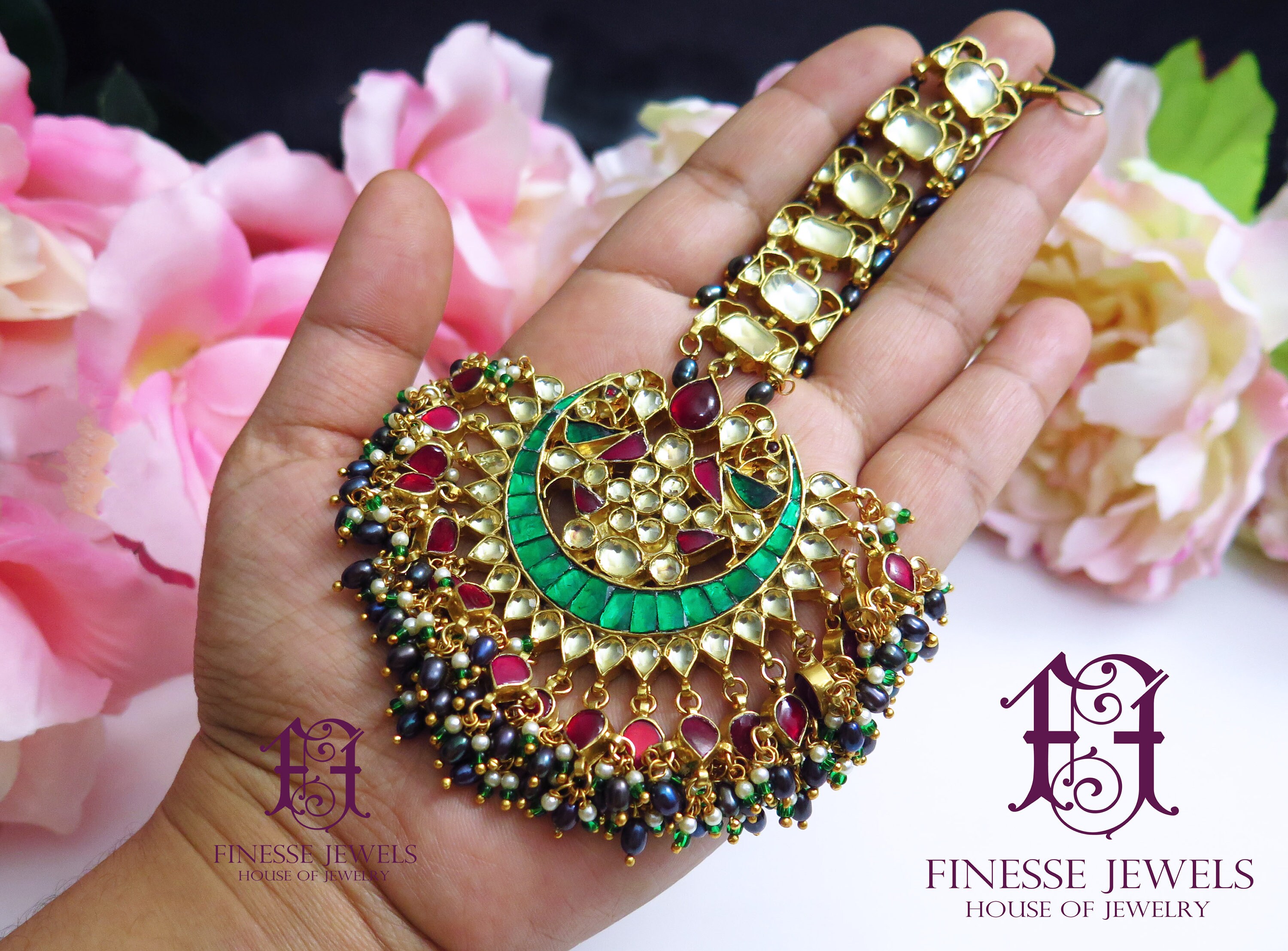 Tikka Maang Tikka Sabyasachi Jewelryindian Kundan Headpiece | Etsy