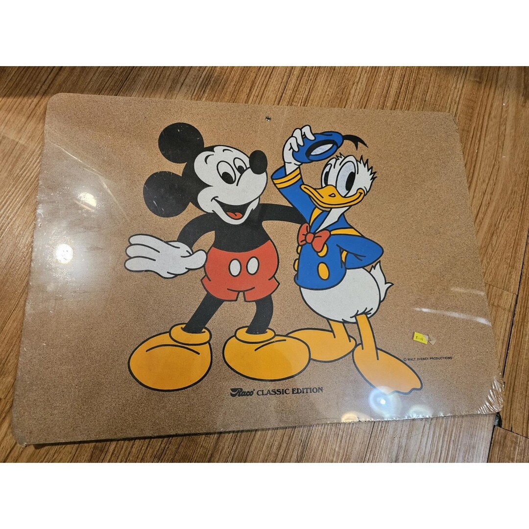 Vintage Disney Mickey Mouse Donald Duck Cork Board Raco Classic Edition ...