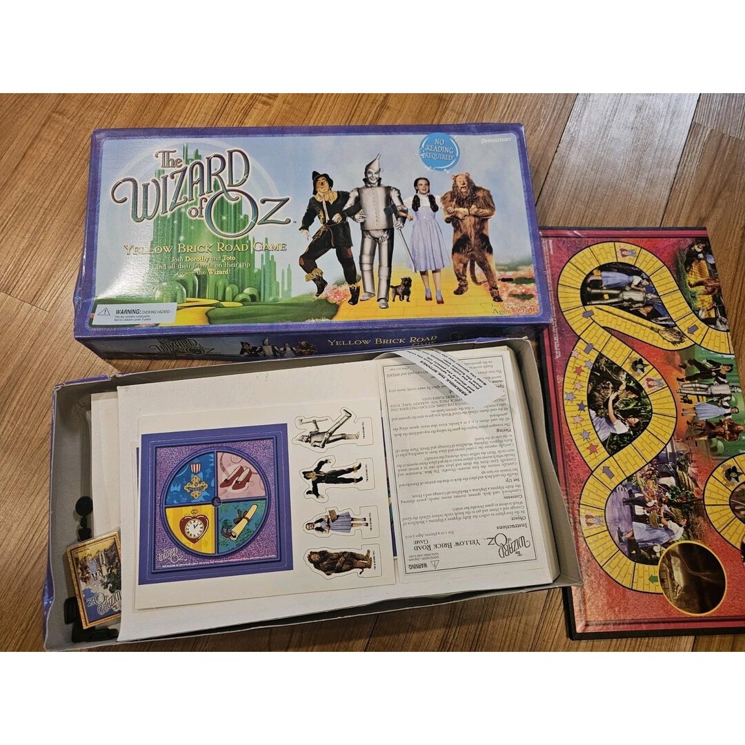 Vintage Wizard of Oz Board Game 1999 Pressman Unpunched Complete - Etsy