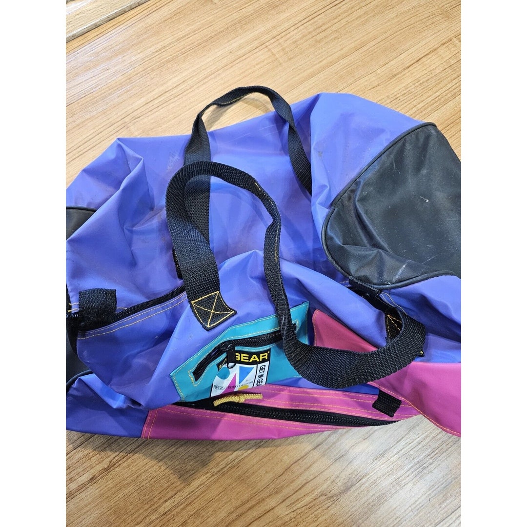 Vintage LA Gear Colorblock Duffle Bag Gym Travel Zipper Closure Nylon ...