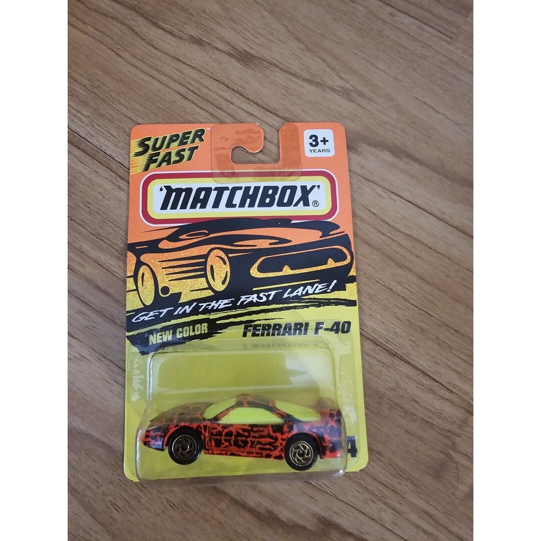 Vintage Matchbox Die Cast Ferrari F-40 Orange Black - Etsy