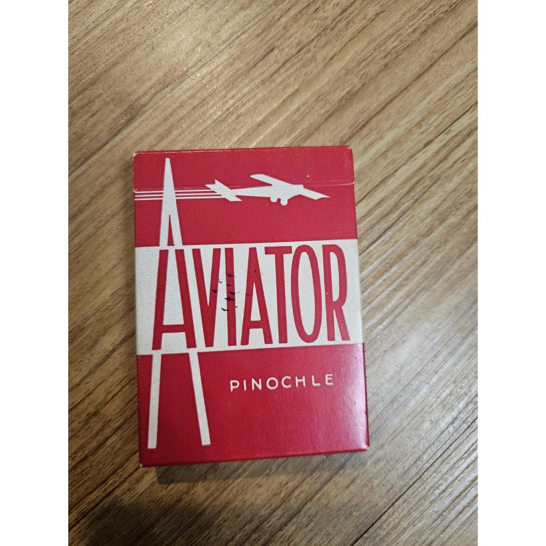 Vintage Aviator Pinochle Playing Cards With Tax Stamp - Etsy