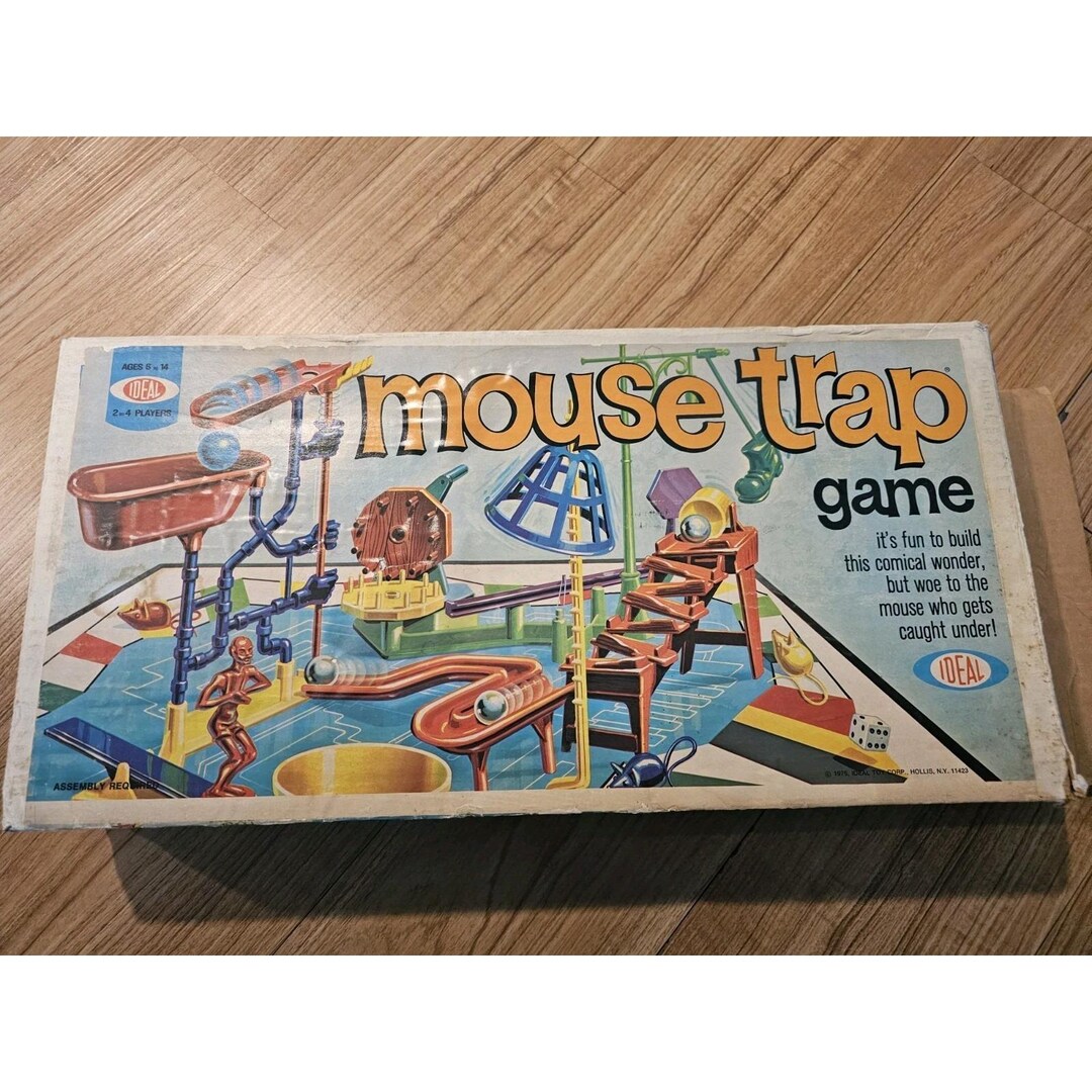 Vintage Mouse Trap Board Game 1975 Ideal 100% Complete - Etsy