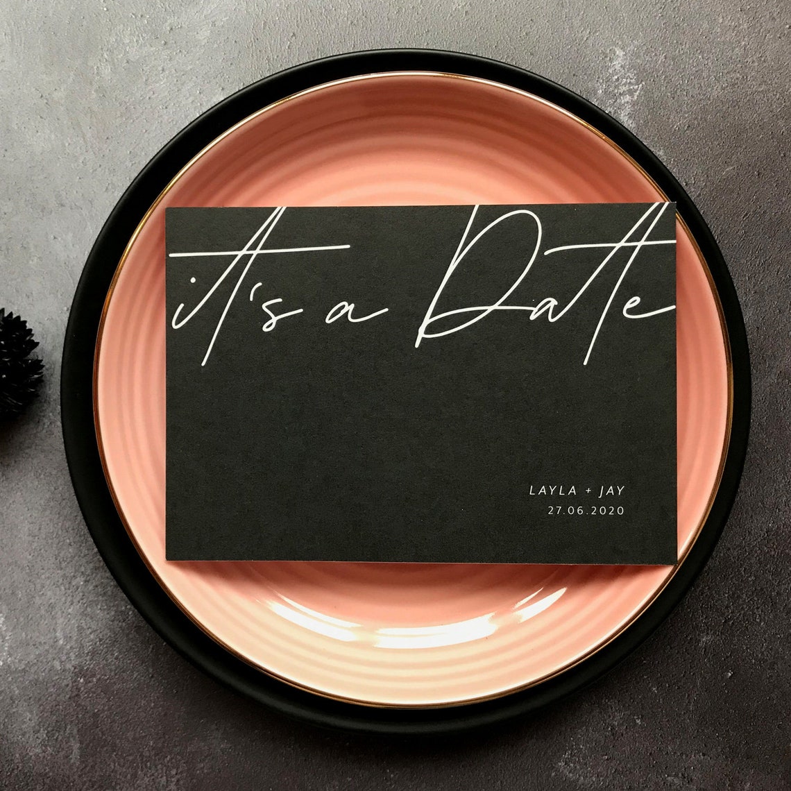 Libre Firma Save the Date SAMPLE - Wedding, Modern, Chic, Calligraphy ...