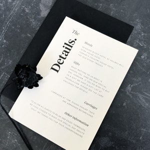 Duly Noted SAMPLE Wedding Invitation - Modern, Bold, Typography ...