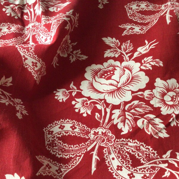 Vintage French Fabric - Etsy