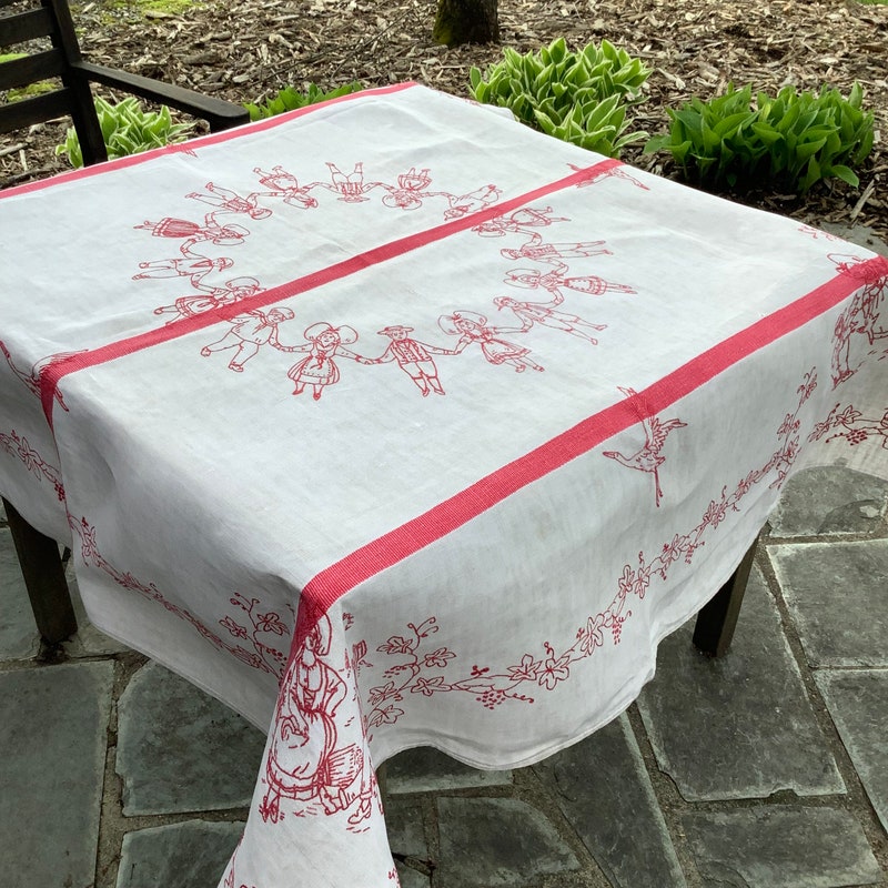 Redwork Embroidery - Etsy