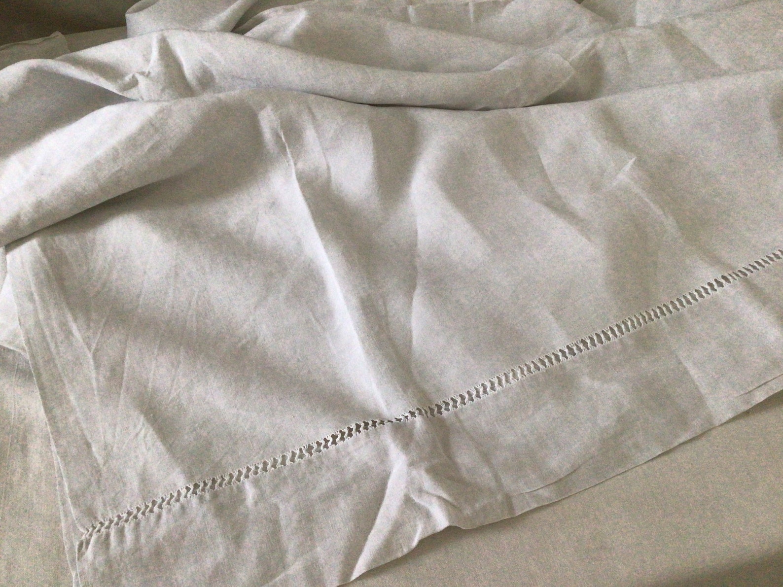 Fabulous Antique French Linen Heirloom Dowry Sheet Hand - Etsy