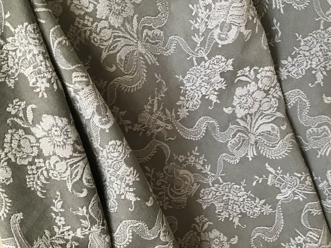 Antique / Vintage French Damask Cotton Mattress Ticking Fabric - Etsy