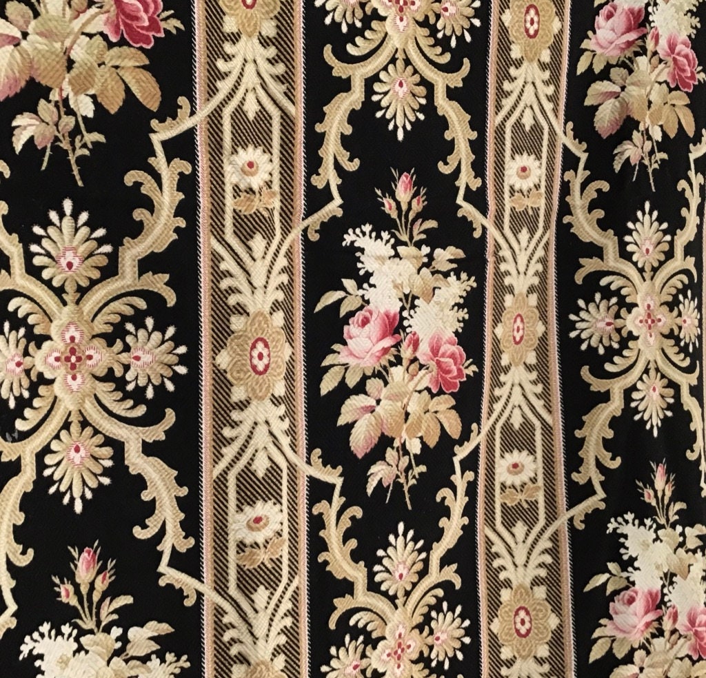 Gorgeous Antique French Fabric Printed Cotton 19th Century | Etsy